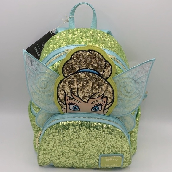 Disney | Accessories | Disney Loungefly Tinkerbell Sequin Mini ...